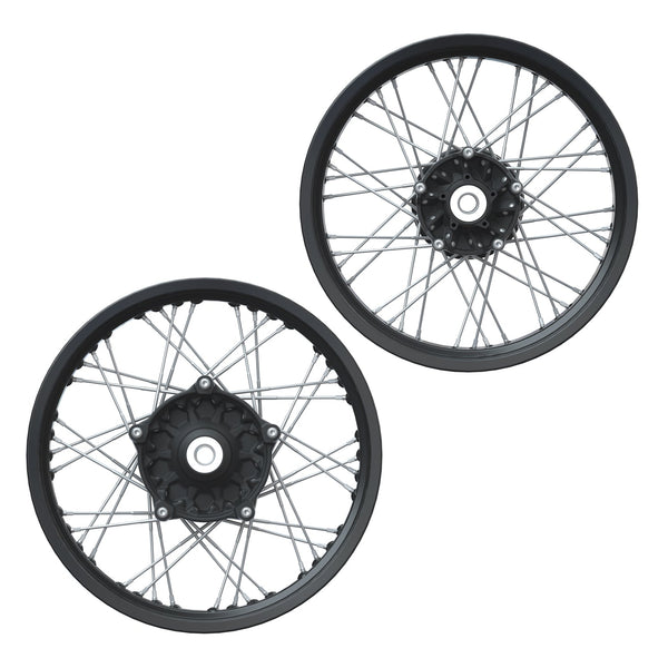 Aluminum 19 in. Front and 18 in. Rear Spoke Wheel Set - Black – Indian ...